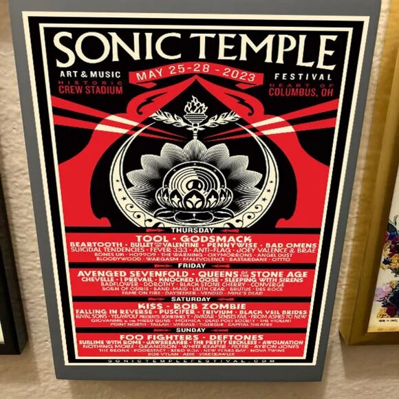 Art | Sonic Temple Announces 223 Poster | Poshmark